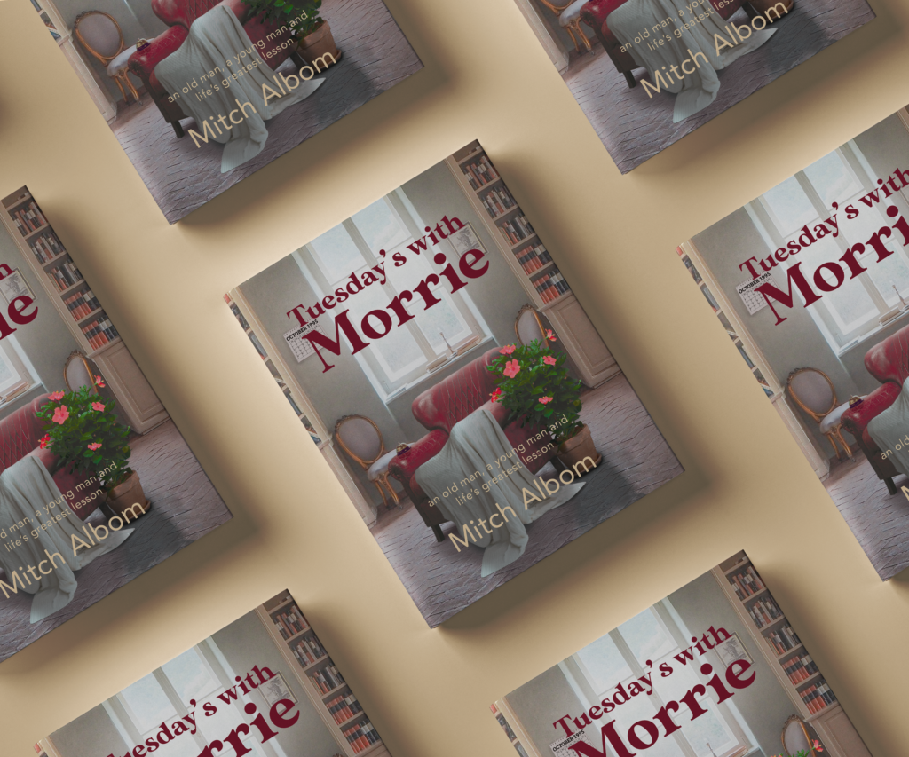 Book Cover: Tuesday's with Morrie - Design & Branding